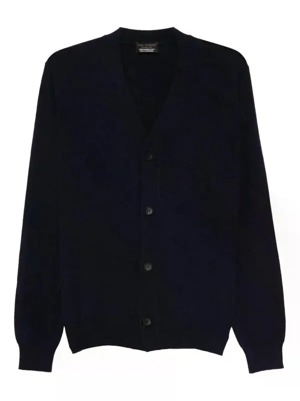 DELL'OGLIO Buttoned Cardigan - Blue