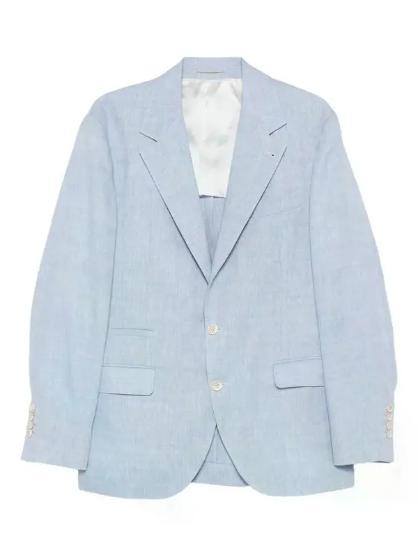 Brunello Cucinelli Single-breasted Blazer - Blue