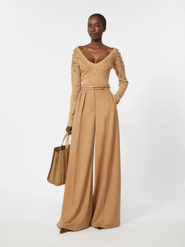 Max Mara Wool And Cashmere Sweater - Camel