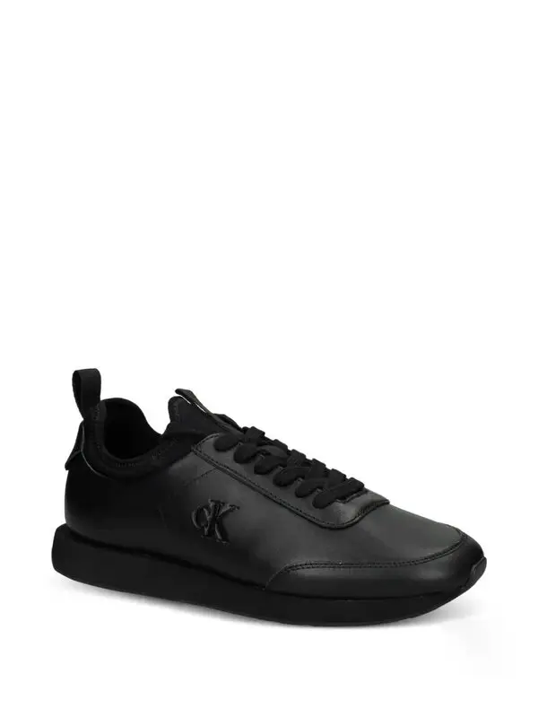 Calvin Klein Logo-embossed Leather Sneakers