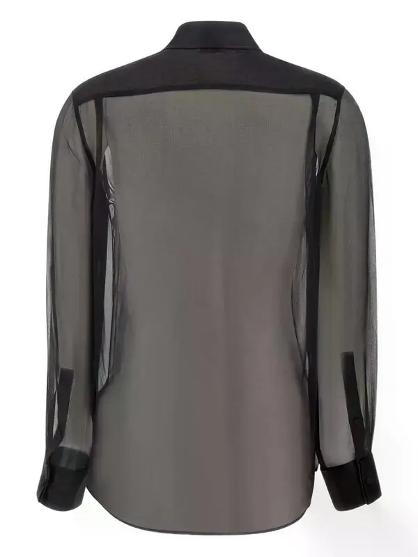 Filippa K Buttoned-up Sheer Shirt