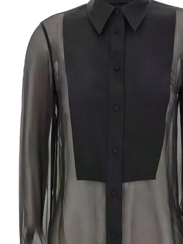 Filippa K Buttoned-up Sheer Shirt