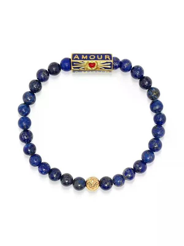 NIALAYA JEWELRY Amour Beaded Bracelet - Gold