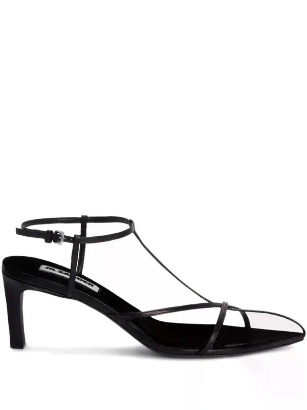 JIL SANDER Interwoven-straps Pointed-toe Pumps