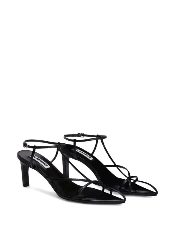 JIL SANDER Interwoven-straps Pointed-toe Pumps