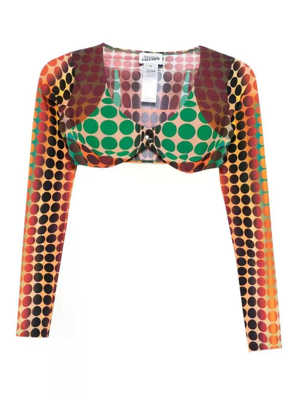 JEAN PAUL GAULTIER Polka Dot Top - Orange