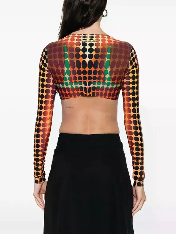 JEAN PAUL GAULTIER Polka Dot Top - Orange