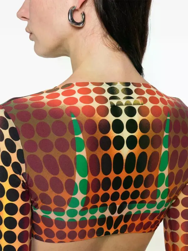 JEAN PAUL GAULTIER Polka Dot Top - Orange