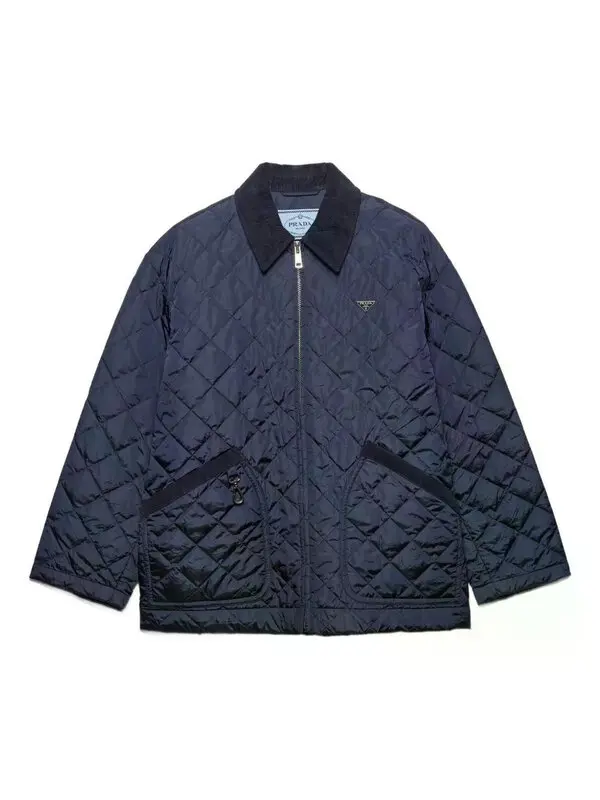 Prada Quilted Puffer Jacket - Blue