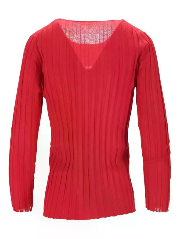 LA ROSE Ribbed Knit Top