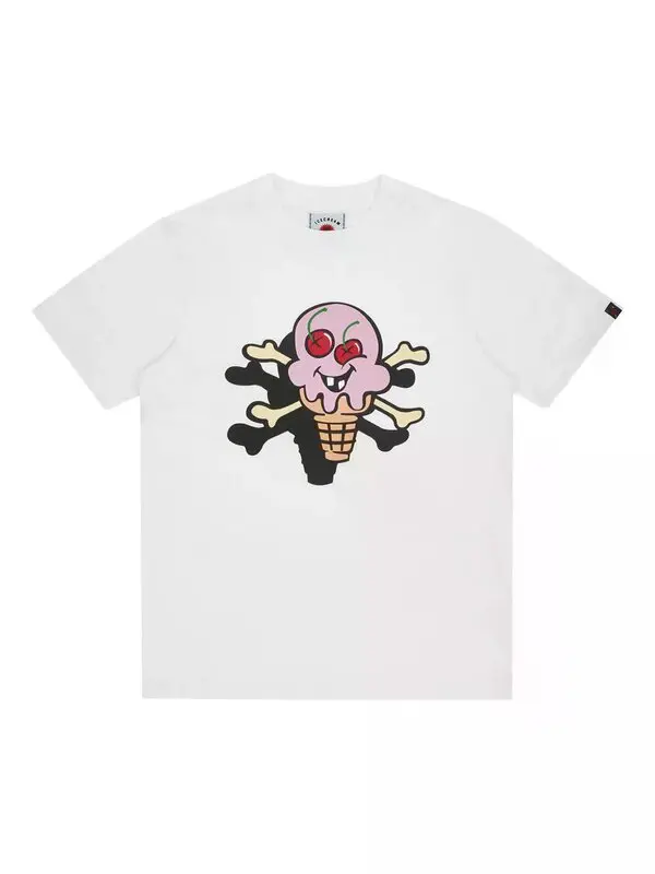 ICECREAM Cones & Bones Graphic-printed T-shirt - White