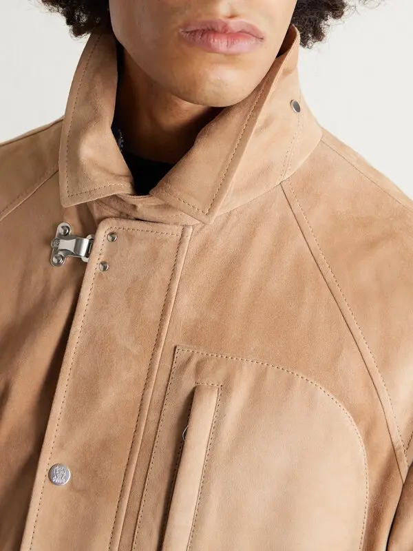 Brunello Cucinelli Suede Shirt Jacket - Neutrals