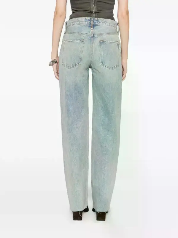 TRIARCHY Distressed Frayed Jeans