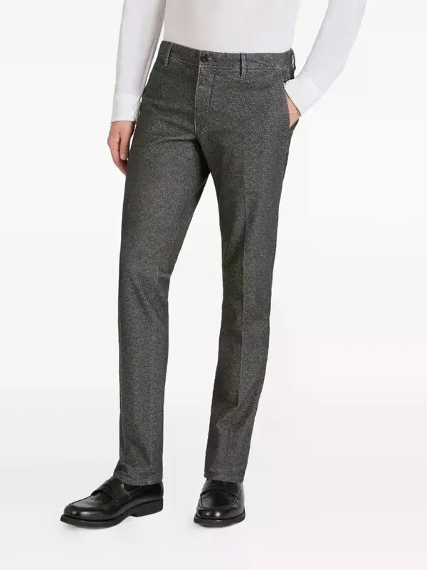 SLOWEAR Mélange-effect Tailored Trousers