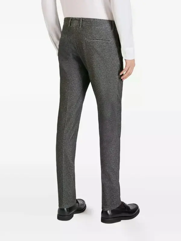SLOWEAR Mélange-effect Tailored Trousers