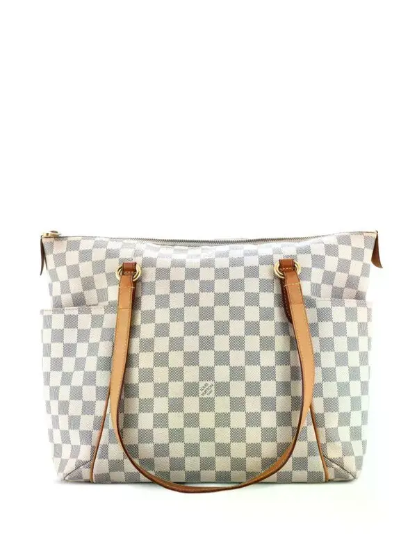 LOUIS VUITTON Totally Damier Gm Shoulder Bag - White