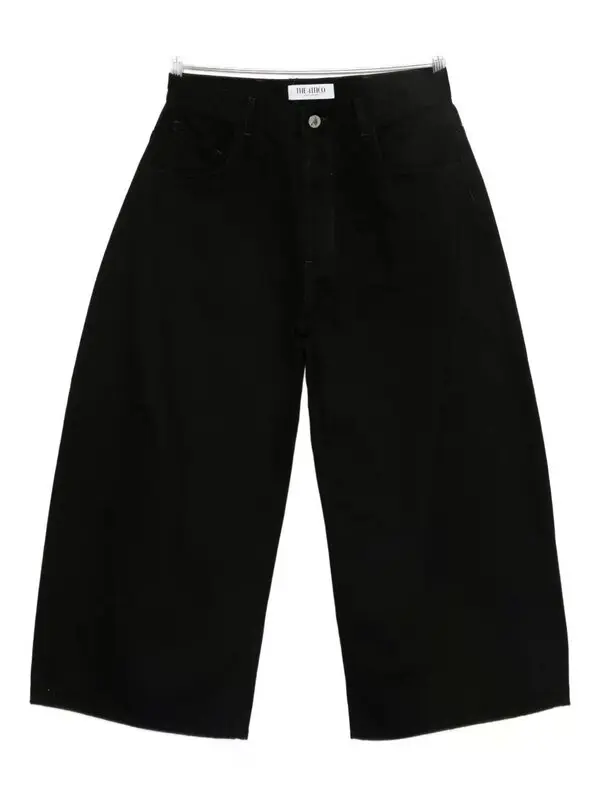 Attico Wide-leg Jeans With Belt Loops - Black