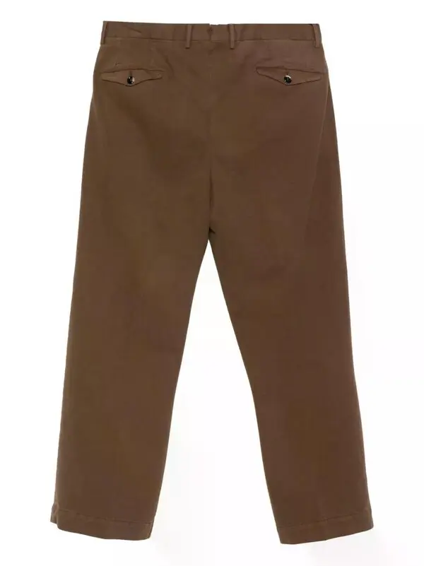 DELL'OGLIO Pleated Trousers - Brown
