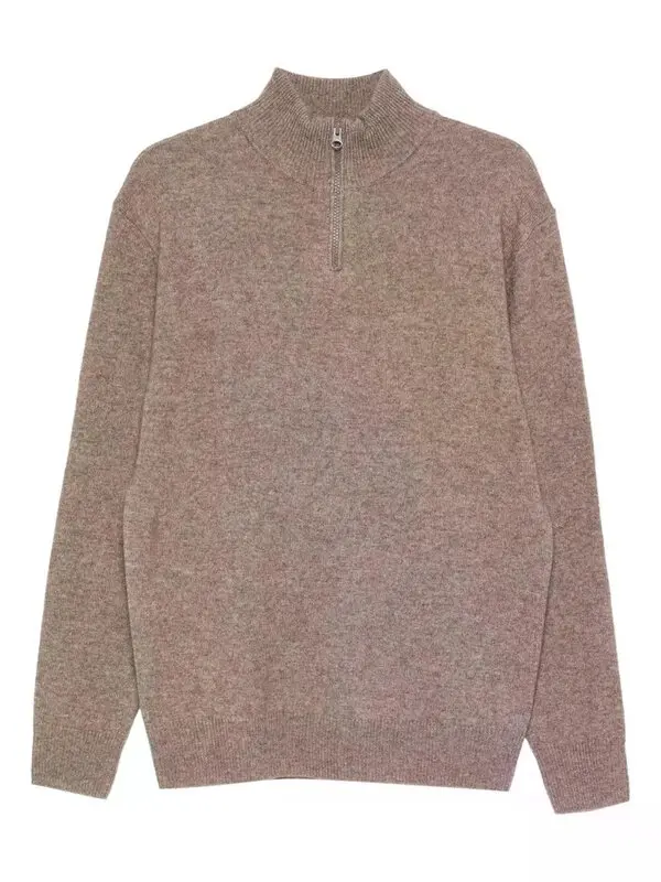 Aspesi Zip Knit Troyer Pullover