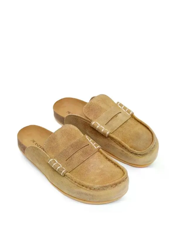 JW Anderson Stitch-detail Mules - Neutrals