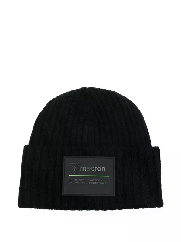 MACRON Logo-patch Beanie - Black