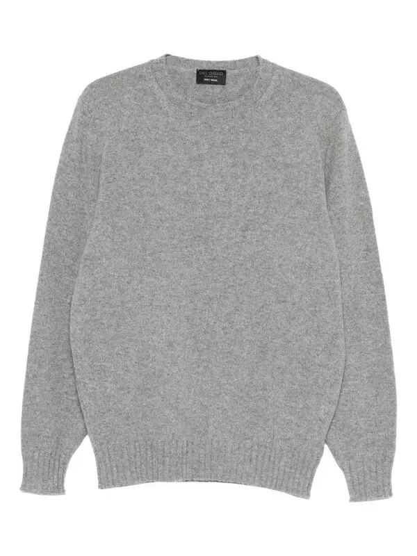 DELL'OGLIO Crew Neck Sweater - Grey