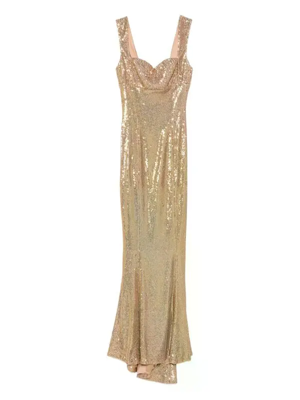SILK LOVE & LACE Annabel Sequin Maxi Dress