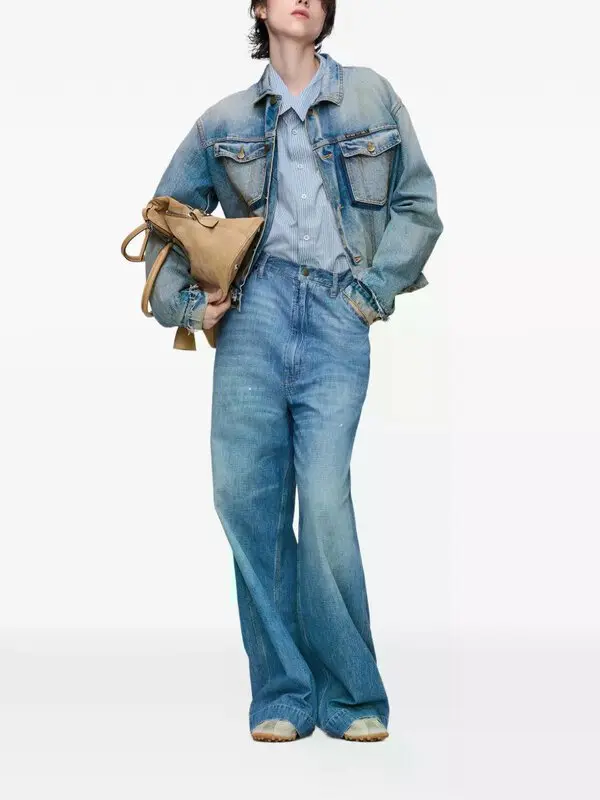 MAISON MARGIELA Patch-pockets Denim Jacket - Blue