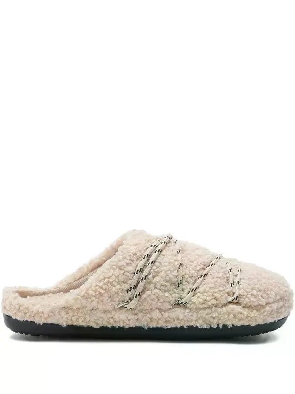 Moon Boot Teddy Cozy Slippers - Neutrals