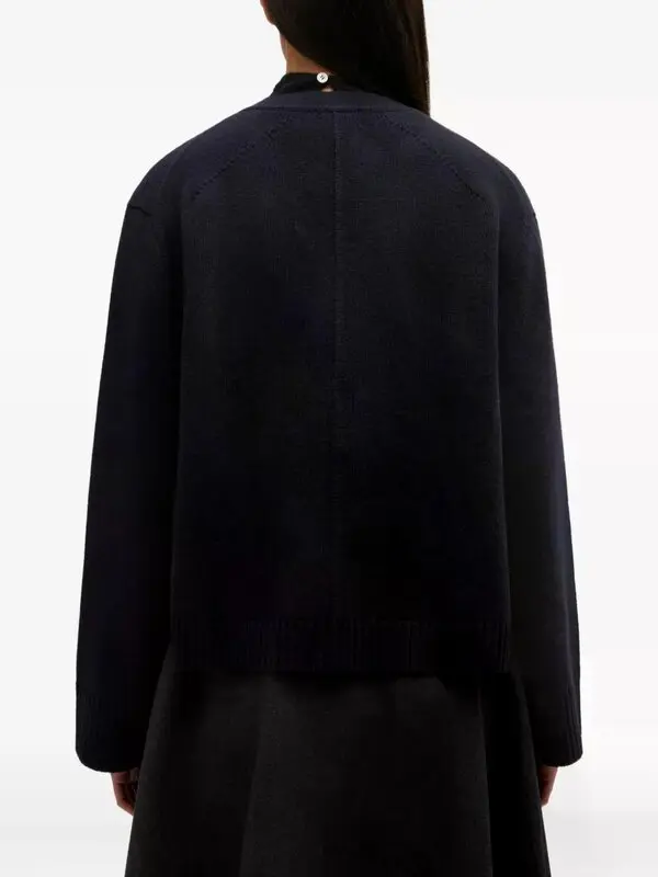 GANNI Pocket Button-fastening Cardigan - Blue