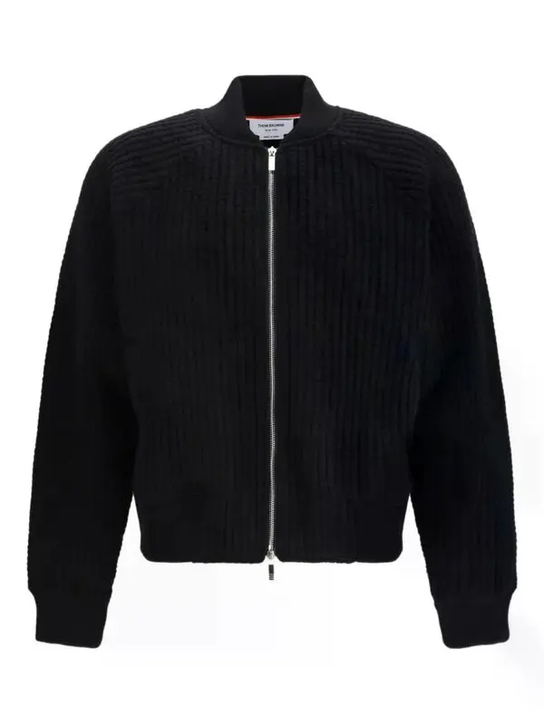Thom Browne Honeycomb Zip Bomber Jacket