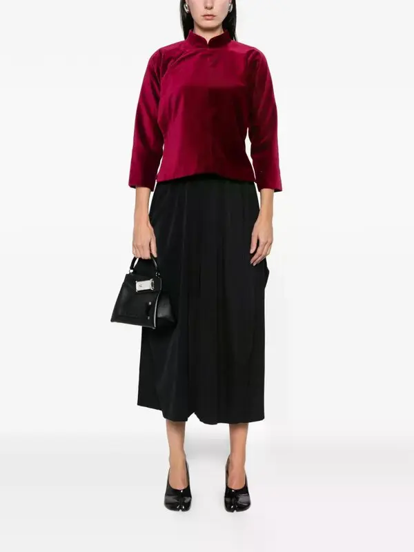 Comme Des Garçons Elasticated Wool Trousers - Black