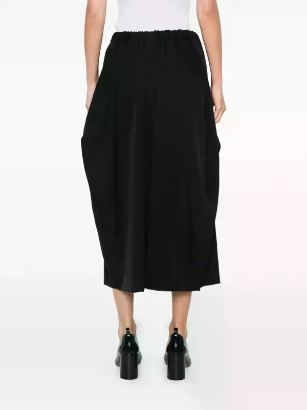 Comme Des Garçons Elasticated Wool Trousers - Black
