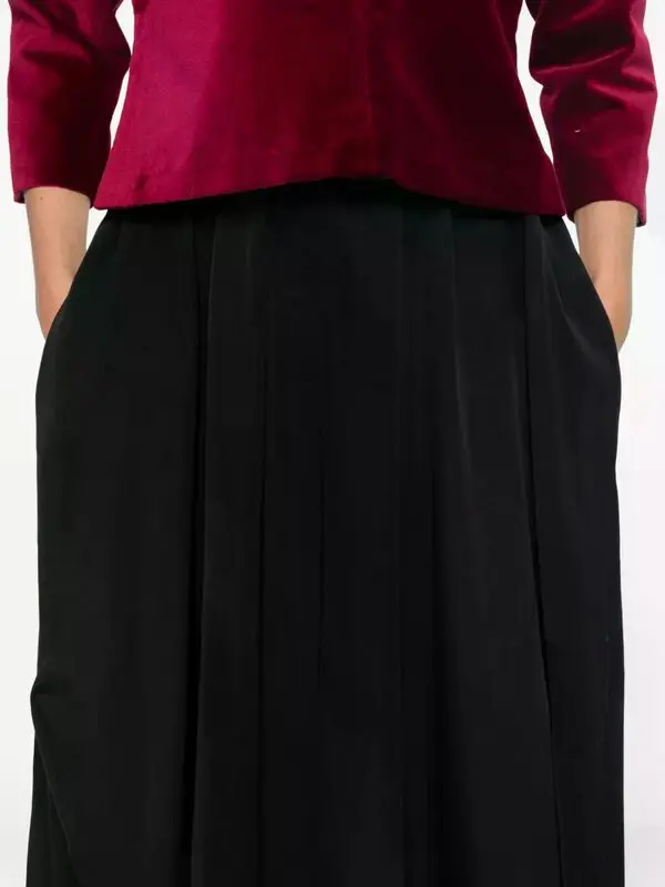 Comme Des Garçons Elasticated Wool Trousers - Black