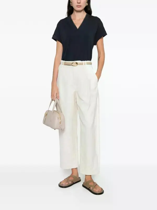 Brunello Cucinelli V-neck T-shirt - Blue