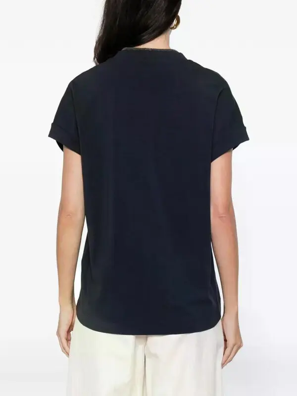 Brunello Cucinelli V-neck T-shirt - Blue