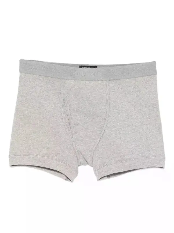 TOM FORD Logo-waistband Boxers - Grey