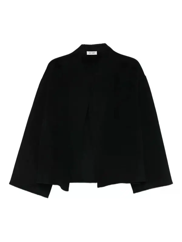 Soft Goat Open-front Oversized Coat