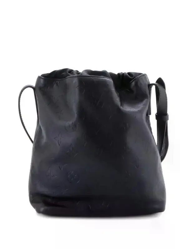 LOUIS VUITTON Monogram Shadow Leather Nano Bucket Bag