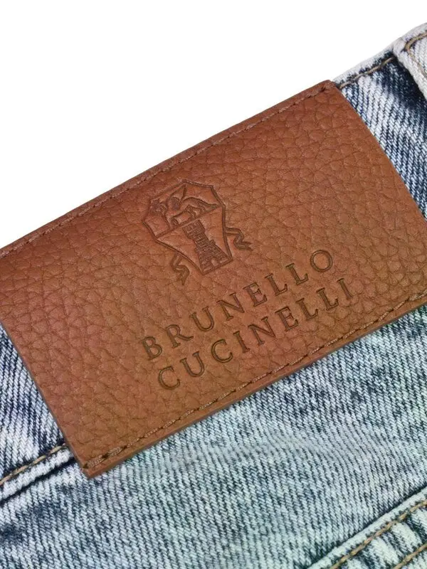 Brunello Cucinelli Embroidered Jeans