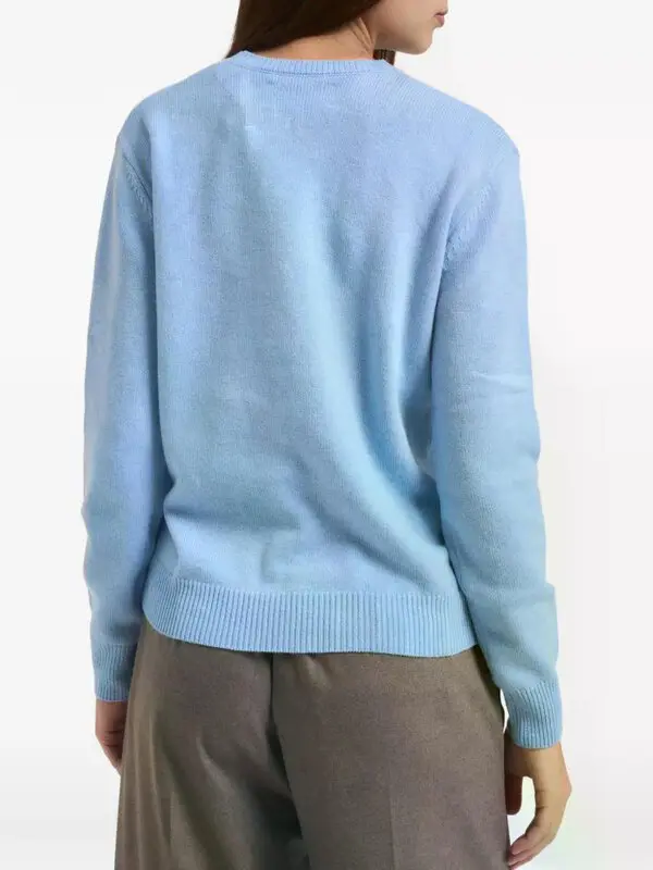 MC2 SAINT BARTH Embroidered Crewneck Sweater - Blue