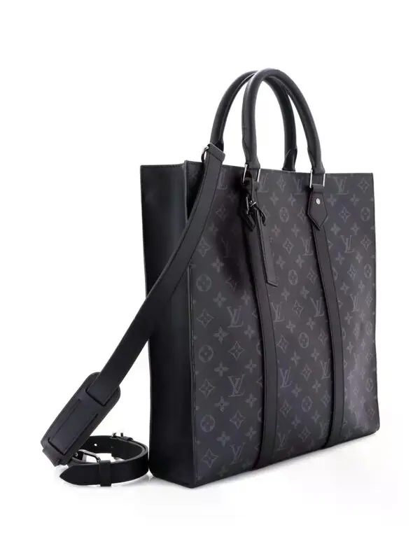 LOUIS VUITTON Sac Plat Tote Bag Monogram Eclipse Canvas