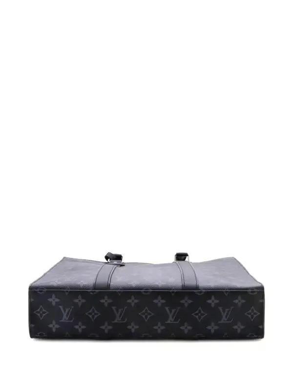 LOUIS VUITTON Sac Plat Tote Bag Monogram Eclipse Canvas