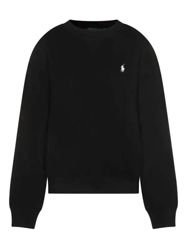 Polo Ralph Lauren Logo-embroidered Crew-neck Sweater - Black