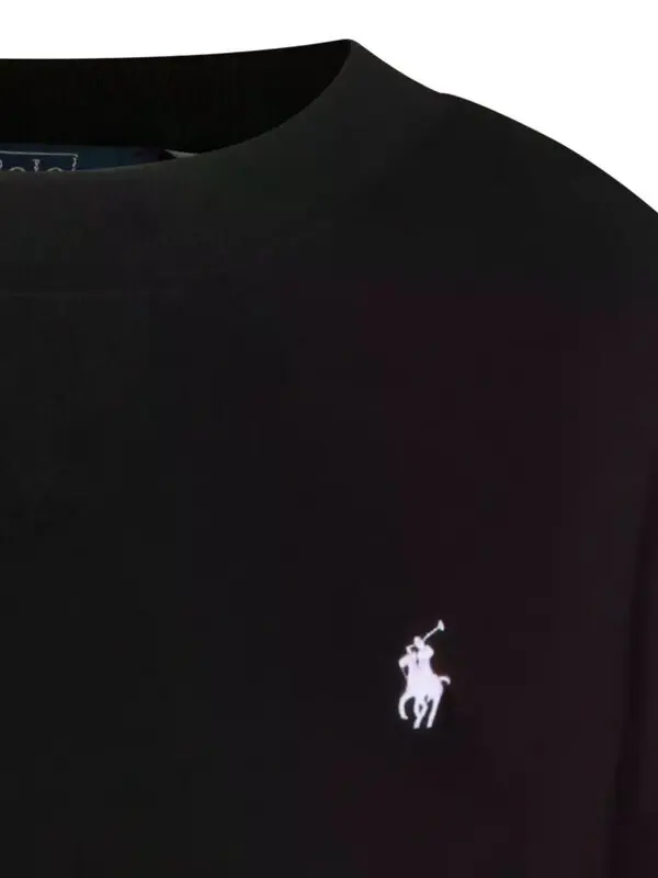 Polo Ralph Lauren Logo-embroidered Crew-neck Sweater - Black
