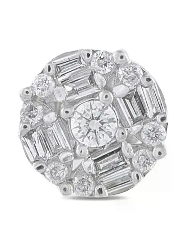 LB EXCLUSIVE 14k White Gold Diamond Stud Earrings