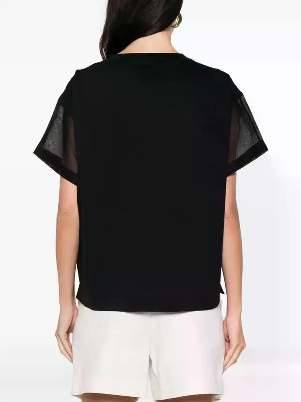 Brunello Cucinelli Semi-sheer Paneled T-shirt