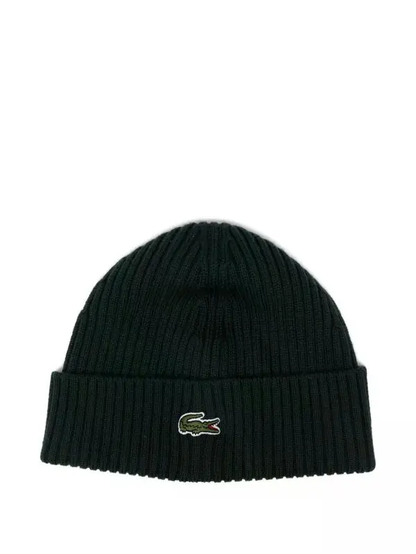 Lacoste Logo-embroidered Beanie - Green