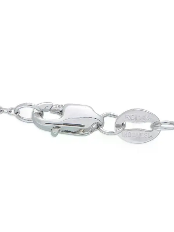 LB EXCLUSIVE 14k White Gold Diamond Heart Pendant Necklace