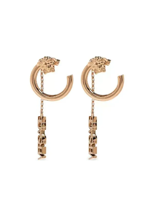 Versace Medusa-logo Hoop Earrings - Gold